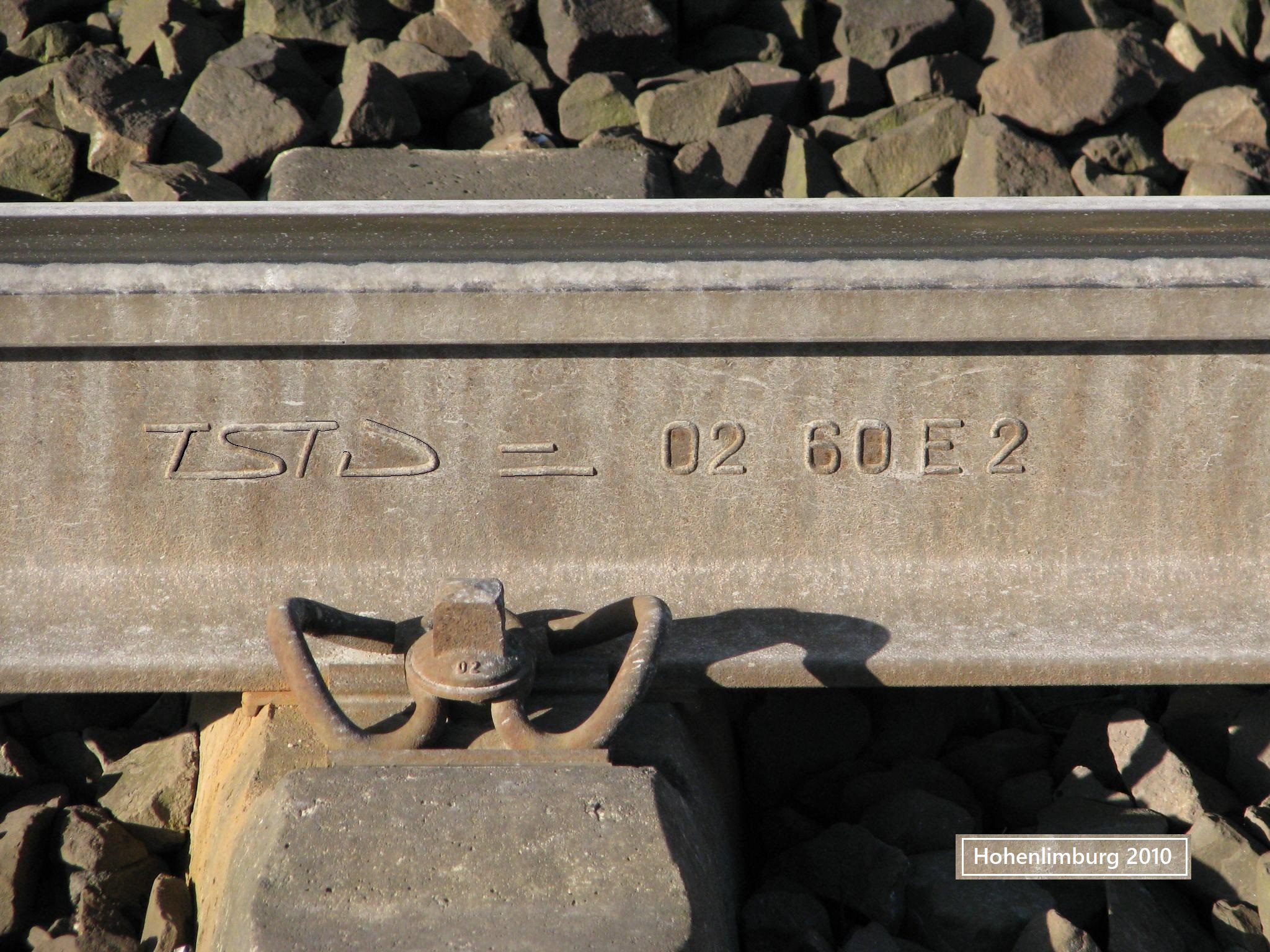 Walzzeichen: TSTG – Die Welt der Eisenbahnschienen