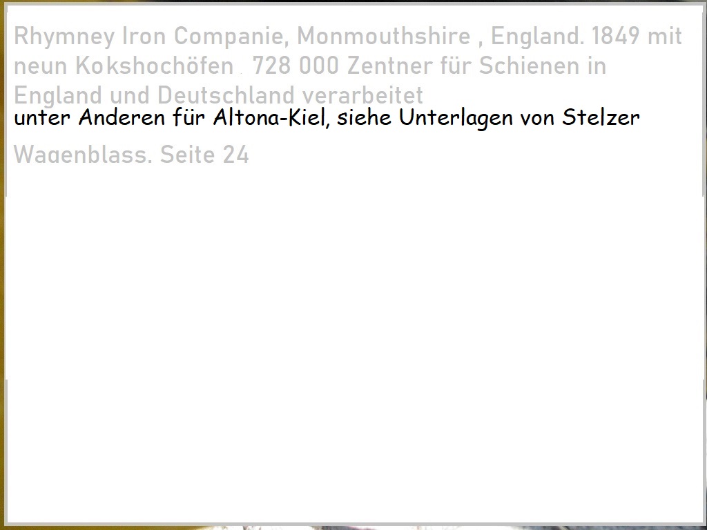 Walzzeichen: RHYMNEY STEEL – Die Welt der Eisenbahnschienen